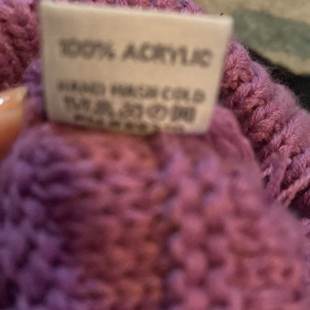 C.C Kids | Accessories | Cc Kids Purple Beanie With Poof Ball | Poshmark